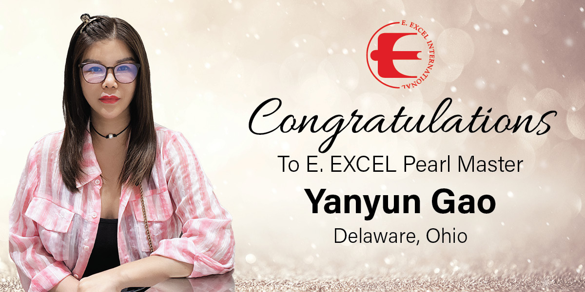 Qianjin Zheng Earns Pearl Master Rank with E. EXCEL! - E. EXCEL